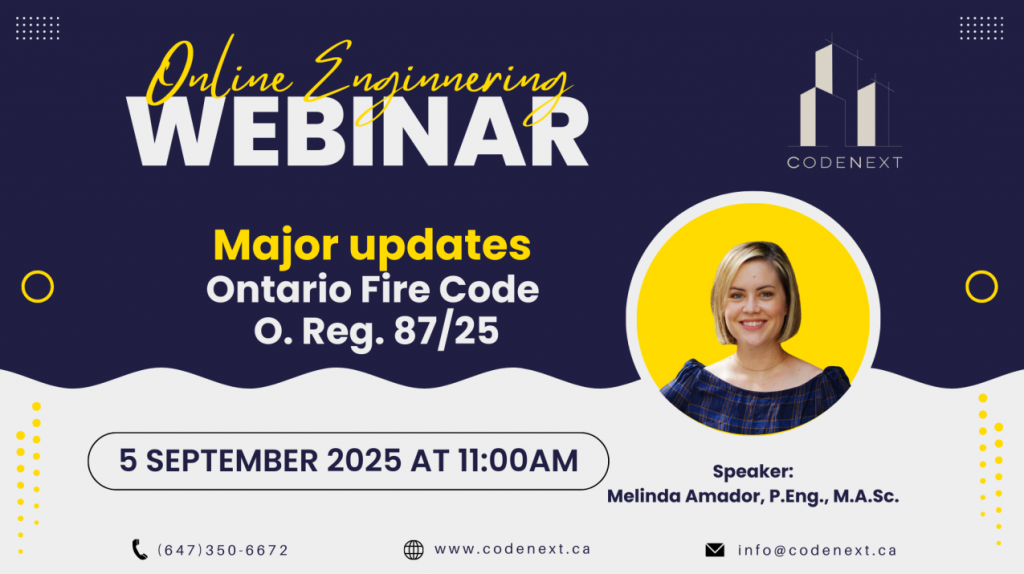 Webinar : Major updates – Ontario Fire Code O.Reg. 87/25 – Ontario ...