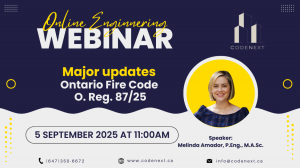 Webinar : Major updates – Ontario Fire Code O.Reg. 87/25 – Ontario ...